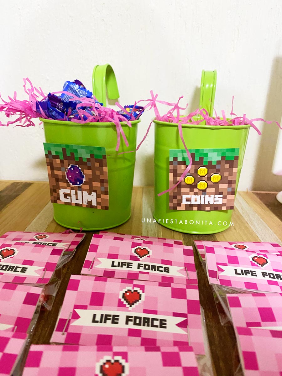 Etiquetas De Comida Para Fiestas De Minecraft De Tierra Para Imprimir