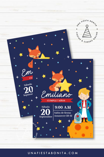El principito | Invitaciones para imprimir y celebrar fiestas – Una ...